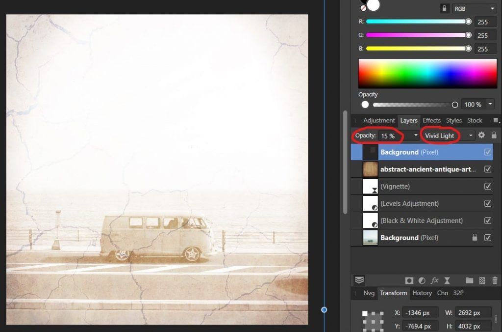 Vintage Photo Effect in Affinity Photo - The Creative Hagja