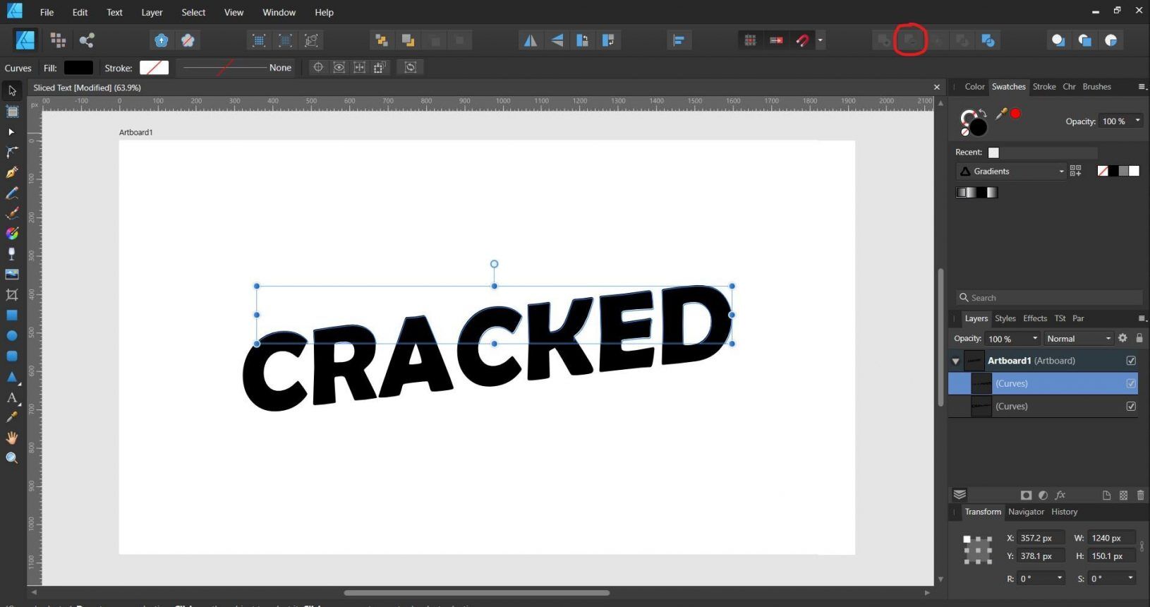 How to Create a Sliced Text Effect in Affinity Designer - The Creative ...