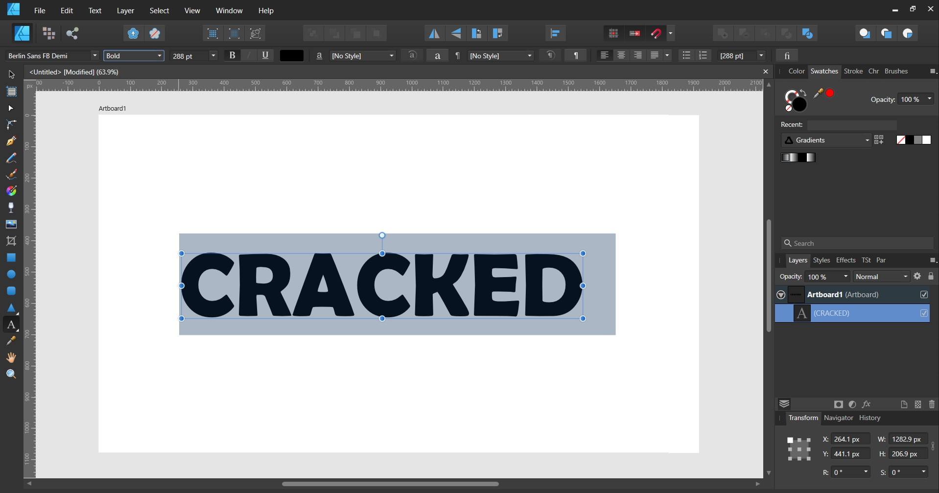 How to Create a Sliced Text Effect in Affinity Designer - The Creative ...