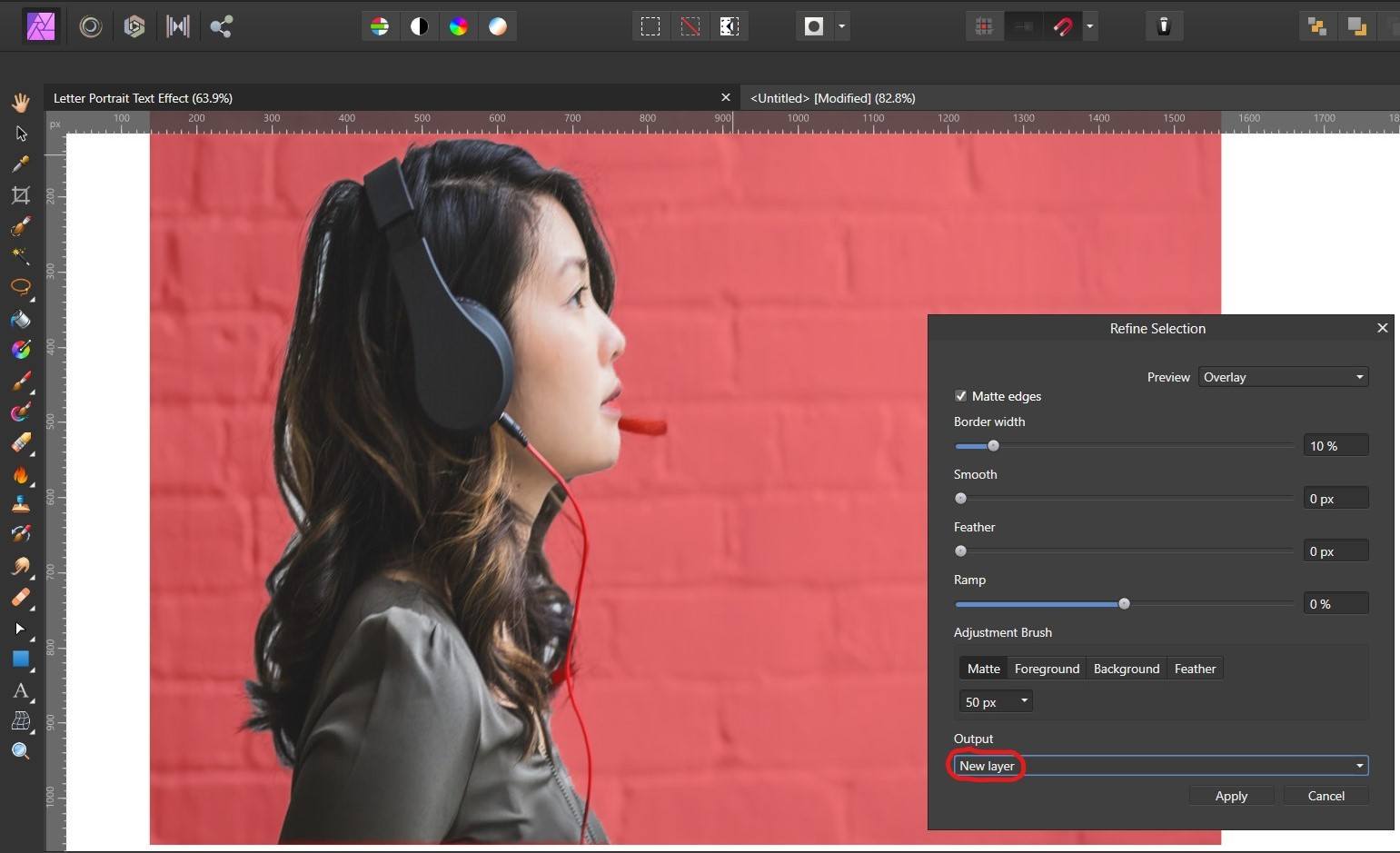 Create a Letter Portrait Text Effect in Affinity Photo - The Creative Hagja