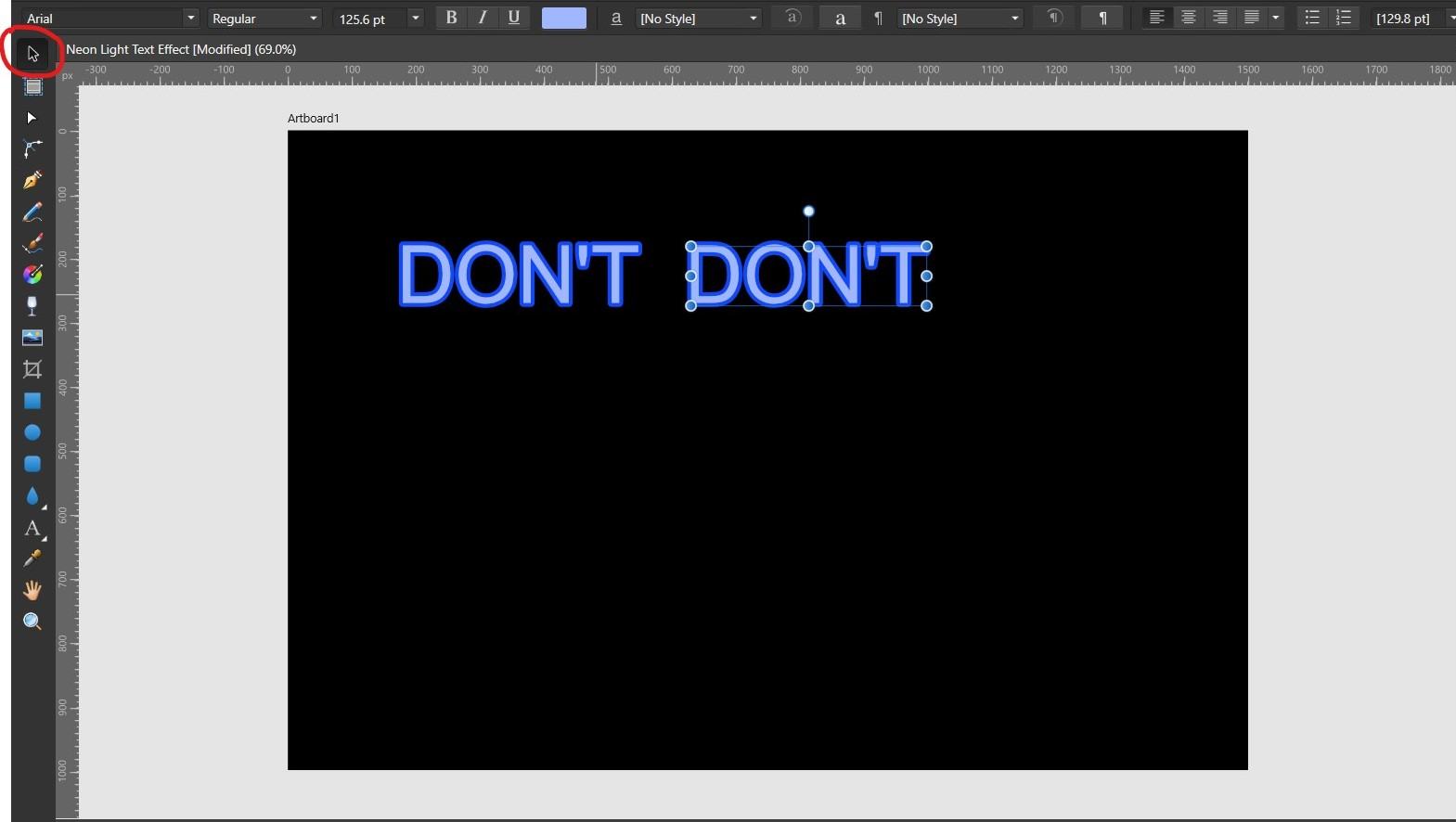 How to Create a Neon Text Effect in Affinity Designer - The Creative Hagja